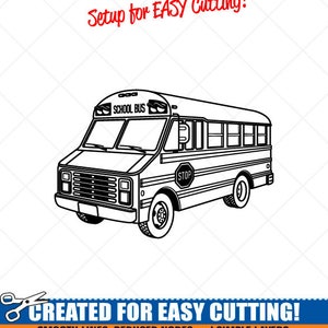 Small School Bus Svg Clipart-vector Clip Art Graphics-digital Download ...