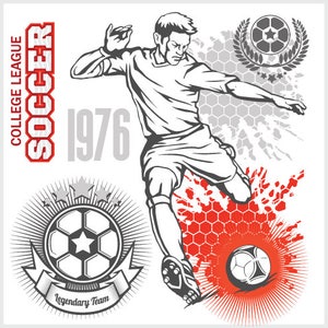 SOCCER SPORTS Team Clipart -vector Clip Art Graphics -digital Download ...