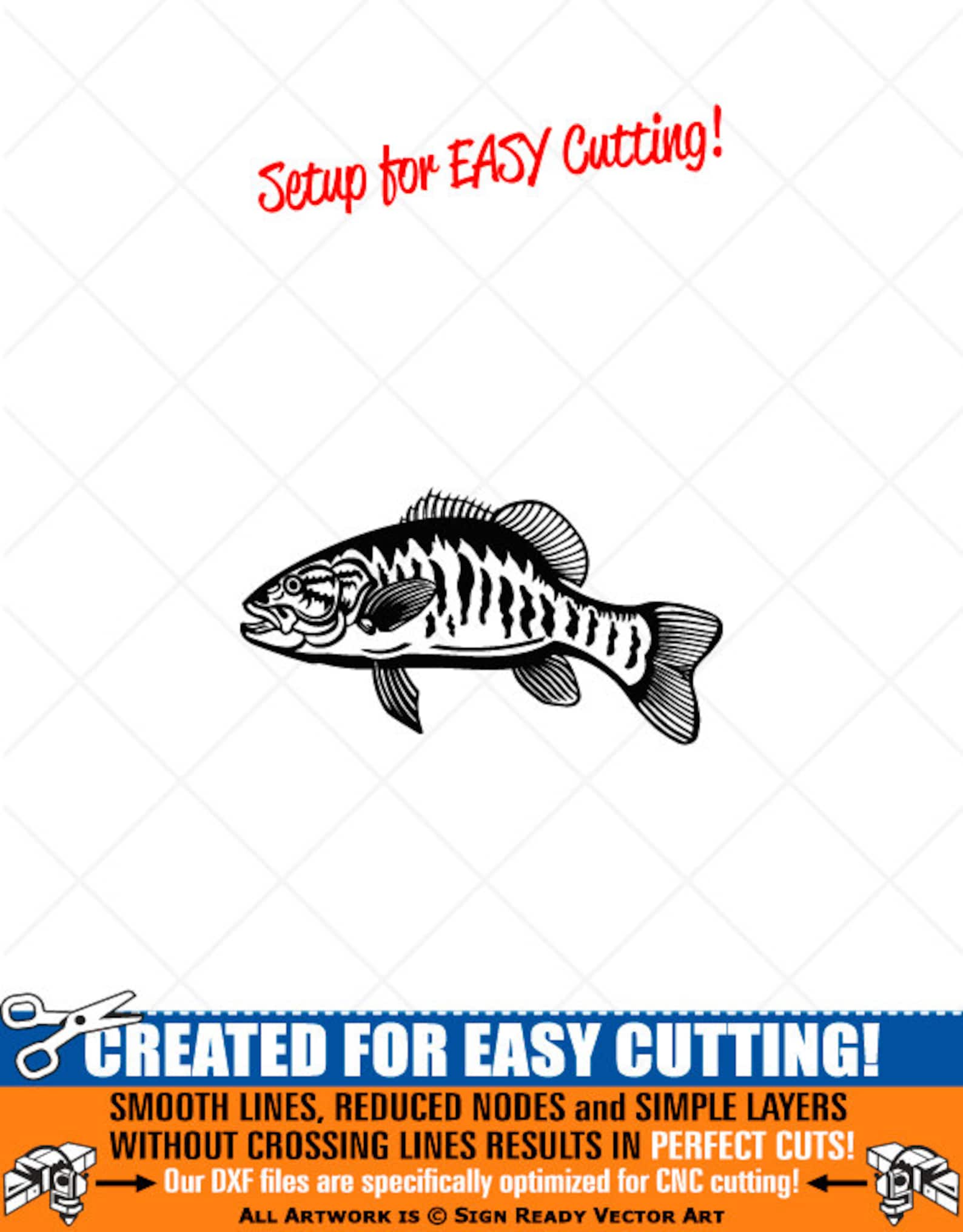 Smallmouth BASS Fish-fishing Clipart -vector Clip Art Graphics-digital ...