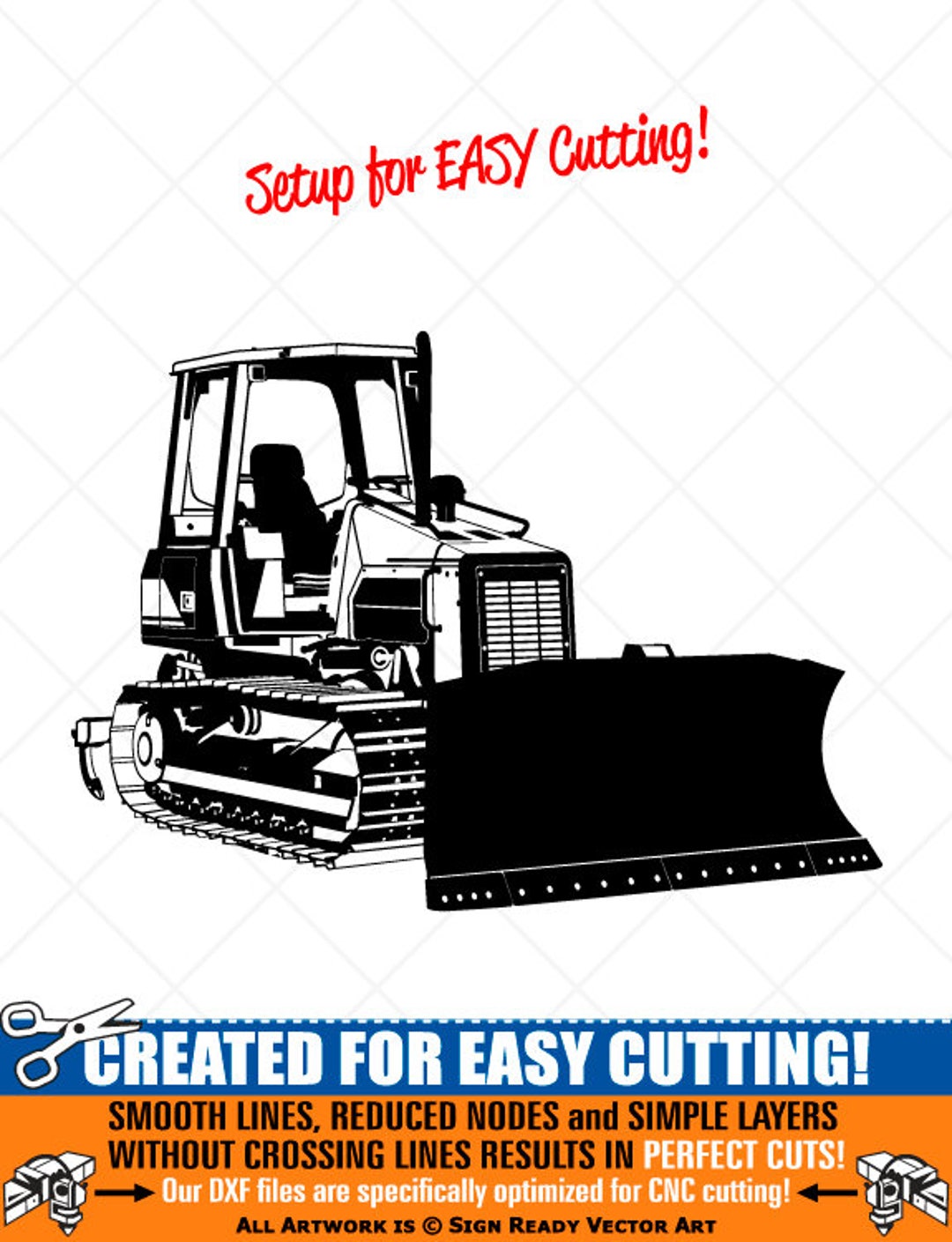 Bulldozer Vector
