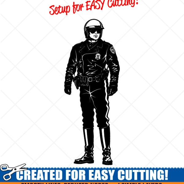 Motorcycle Cop - Etsy