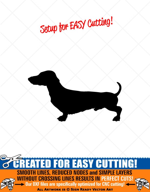 DACHSHUND Wiener Dog SVG Silhouette Clipart-vector Clip Art - Etsy