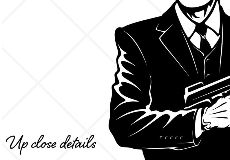 Mafia Gangster Clipart-vector Clip Art Graphics-digital - Etsy