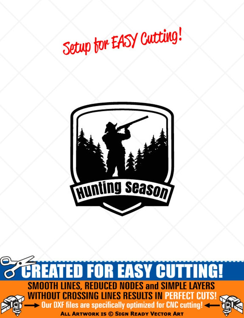 HUNTING SEASON Sign Clipart-vector Clip Art Graphics-digital Download ...