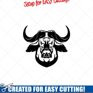 OXEN-OX Animal Head Clipart-vector Clip Art Graphics-digital Download ...