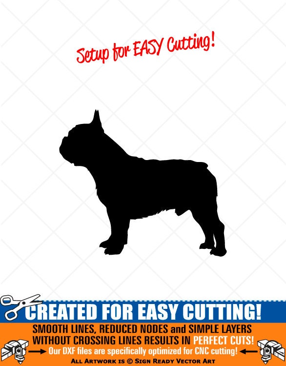 French Bulldog SVG Dog Silhouette Clipart-vector Clip Art - Etsy