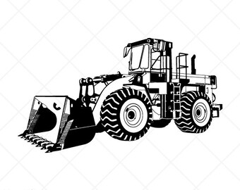 Front loader svg | Etsy