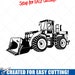 Front End Wheel Loader Clipart vector Clip Art Graphics digital ...