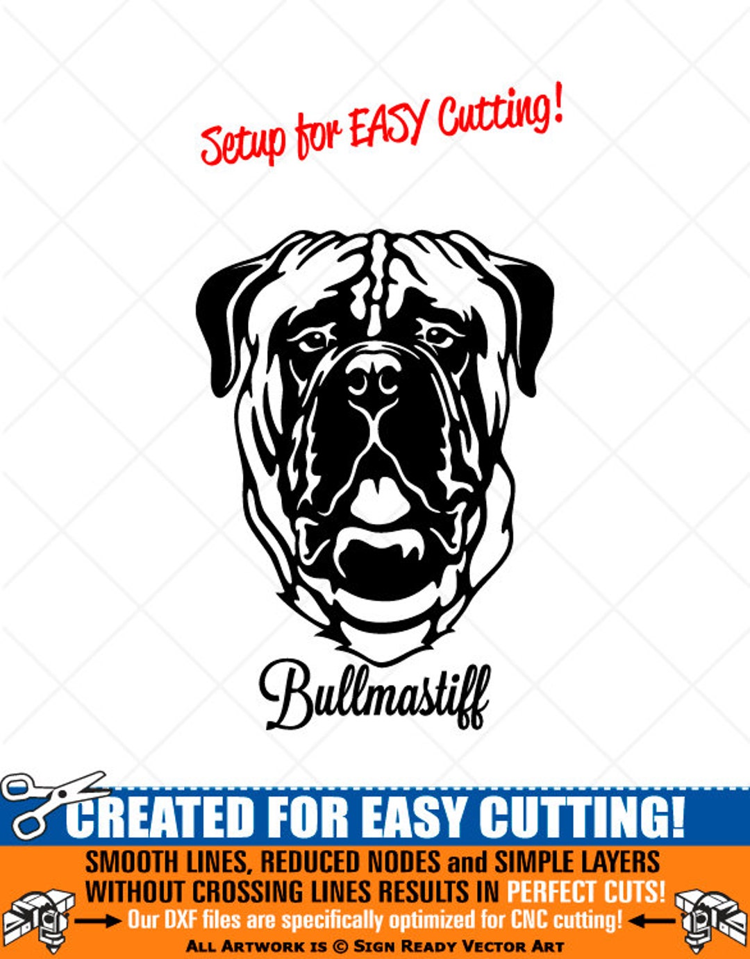 BULLMASTIFF Svg-dog Portrait Clipart-vector Clip Art Graphics Download ...