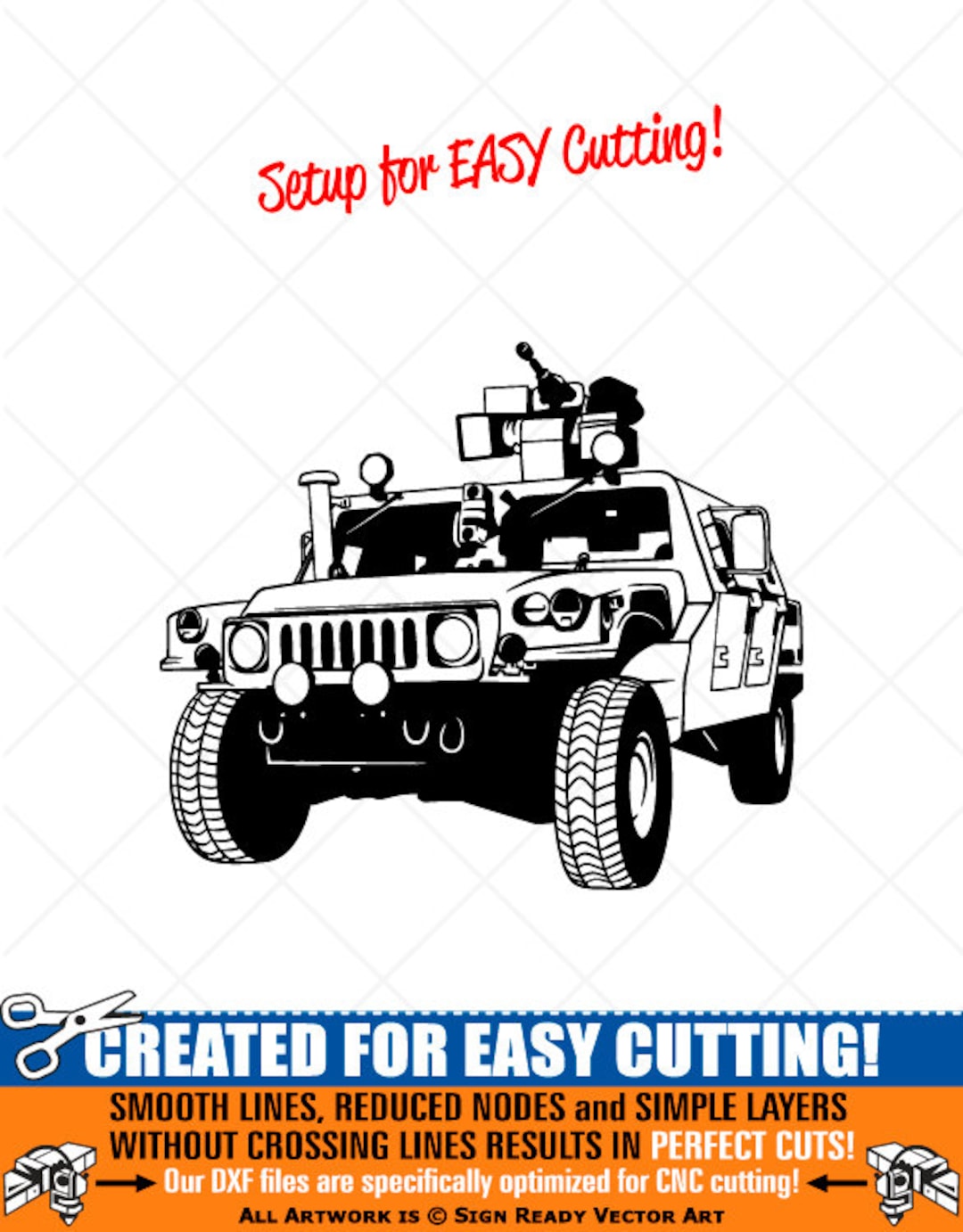 Humvee SVG, Clipart -vector Clip Art Graphics Image Download-cut Ready ...