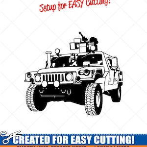 Humvee SVG, Clipart -vector Clip Art Graphics Image Download-cut Ready ...