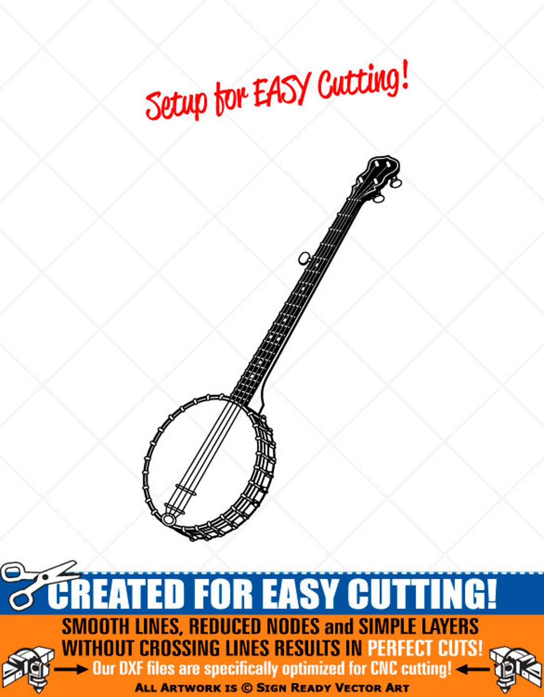 Banjo SVG Clipart-vector Clip Art-digital Download Image-cut Files-logo ...