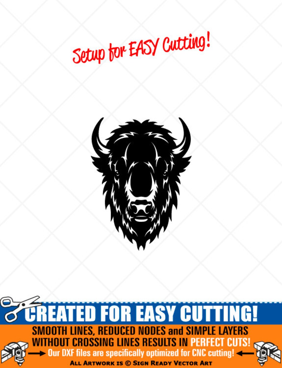 BISON ANIMAL Head Clipart vector Clip Art Graphics-digital - Etsy