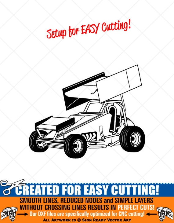 Sprint Car Graphics Template