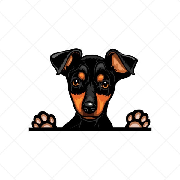 Min Pin Dog Sign - Etsy