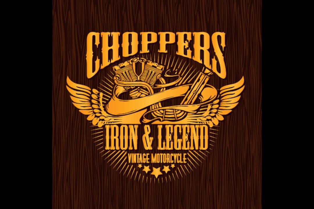 CHOPPER MOTORCYCLE BIKER Clipart-vector Clip Art Graphics-digital ...