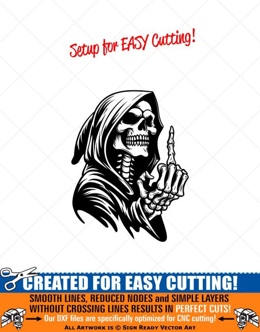 Grim Reaper SVG Clipart-vector Clip Art-download Image-cut Files ...