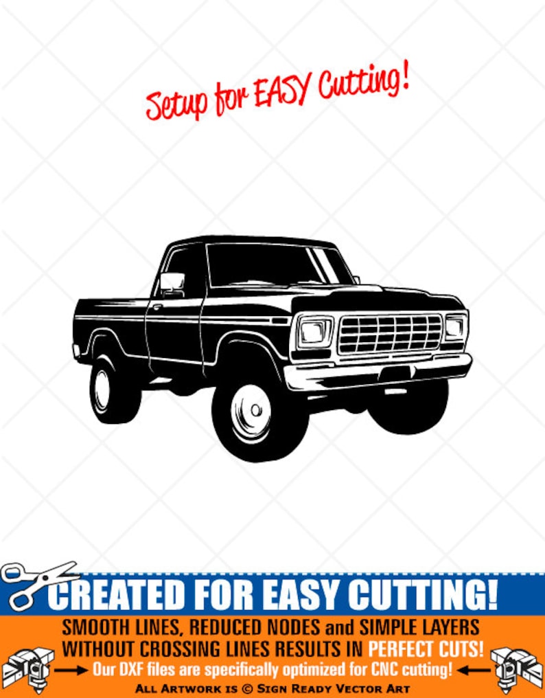 Ford F-150 Ranger Truck 1970 SVG Clipart-vector Clip Art Graphics ...
