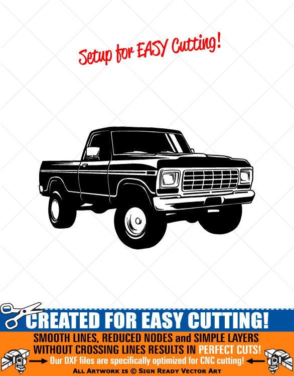 Ford F-150 Ranger Truck 1970 SVG Clipart-vector Clip Art Graphics ...