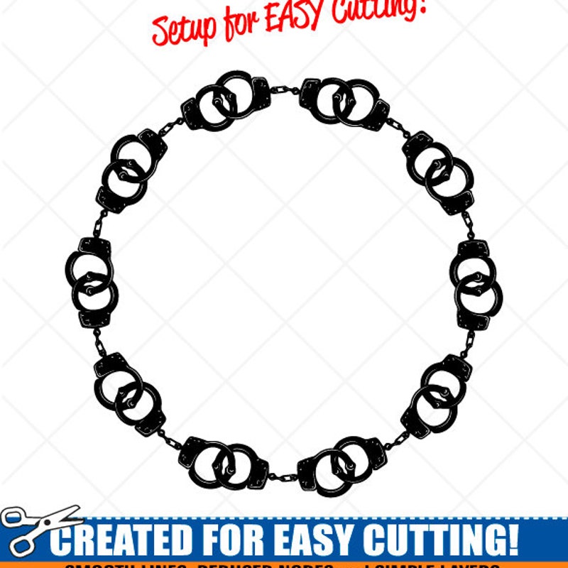 Handcuffs Clipart - Etsy