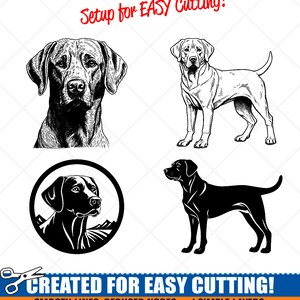 Labrador SVG Bundle Clipart-hand Drawn Vector Clip Art Graphics-digital ...