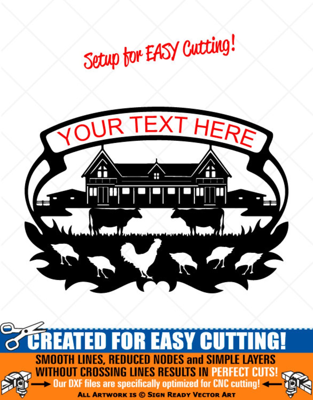 FARM LIFE Stencil Svg-clipart-vector Clip Art Graphics-digital Download ...