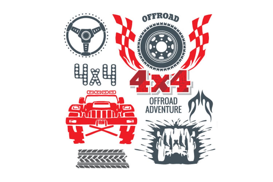 4x4 Off-road Vehicle Clipart vector Clip Art Graphics-digital Download ...