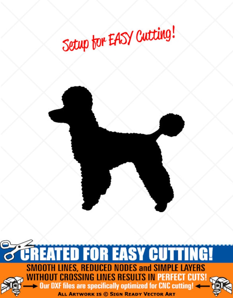 Standard Poodle SVG Dog Silhouette Clipart-vector Clip Art - Etsy