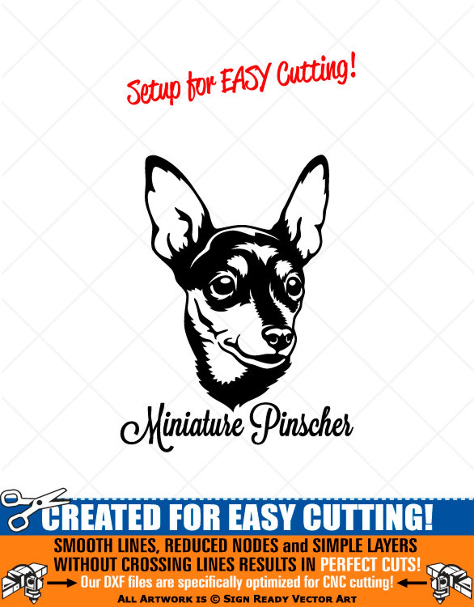 MINIATURE PINSCHER Dog Clipart-vector Clip Art Graphics Download-cut ...