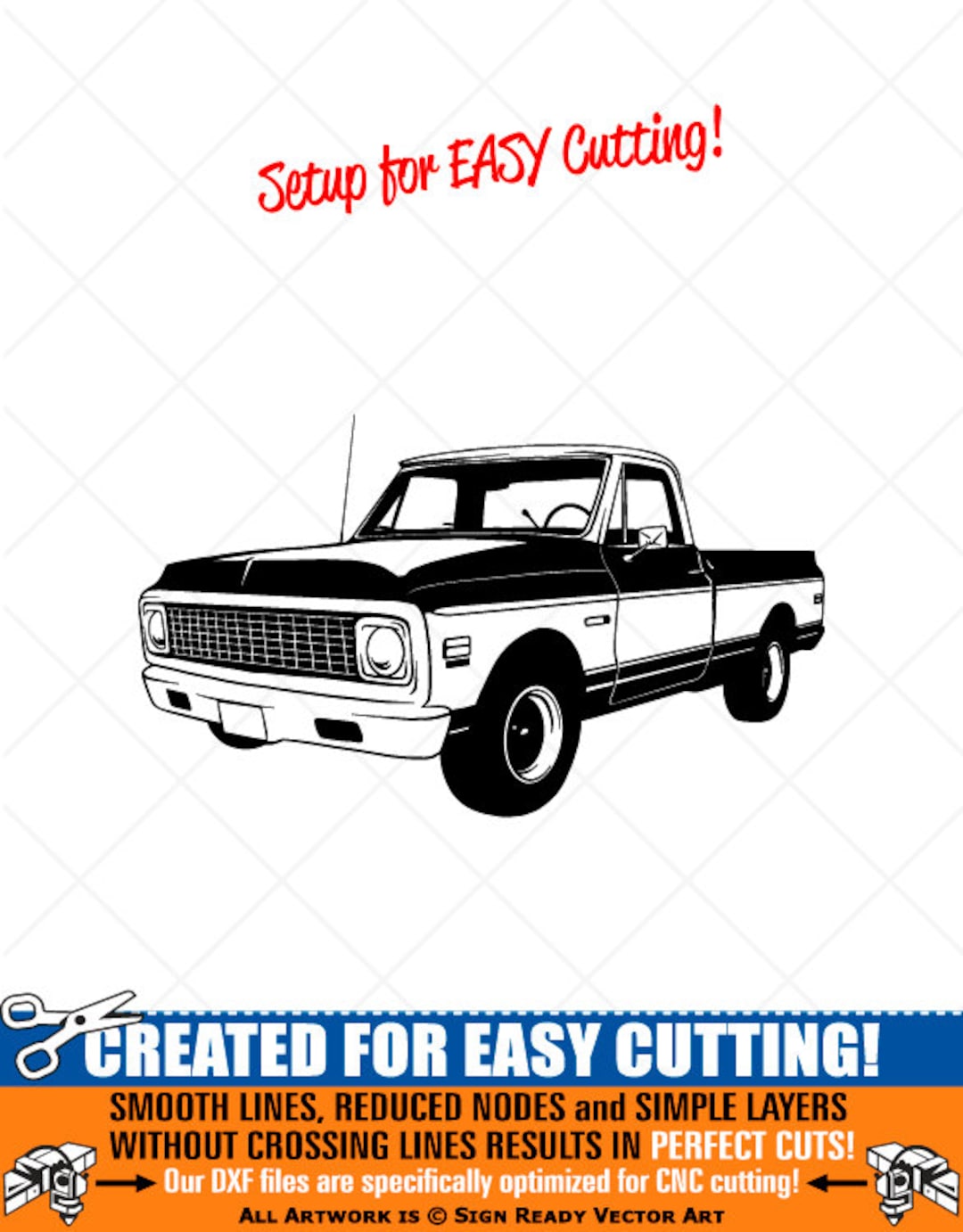 Chevrolet C10 Truck 1971 SVG Clipart-vector Clip Art Graphics-digital ...