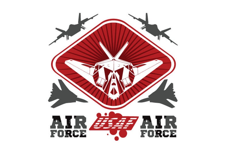 AIR FORCE Jet Military Clipart-vector Clip Art Graphics-digital ...