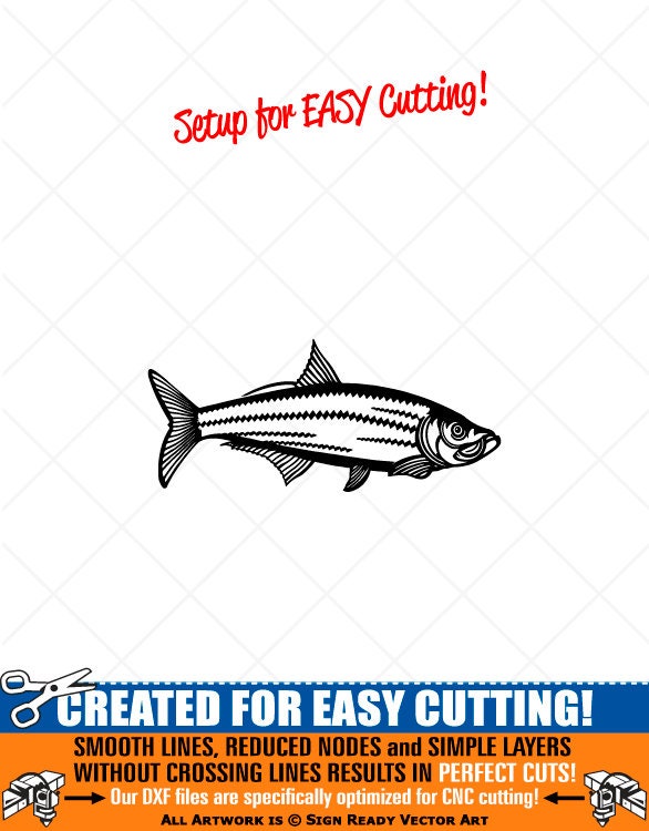 Tarpon-fishing Clipart-vector Clip Art Graphics-digital Download-cut ...