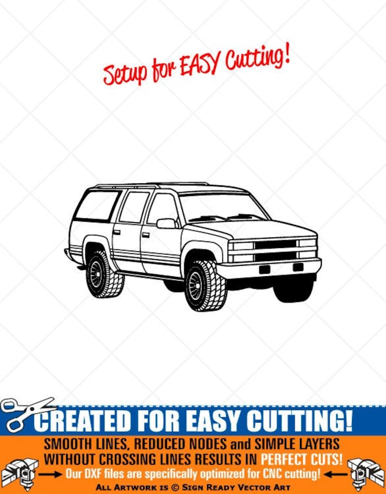 Chevy-chevrolet Suburban SVG Clipart-vector Clip Art Graphics-digital ...