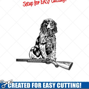 HUNTING Dog and Gun Clipart-vector Clip Art Graphics-digital Download ...