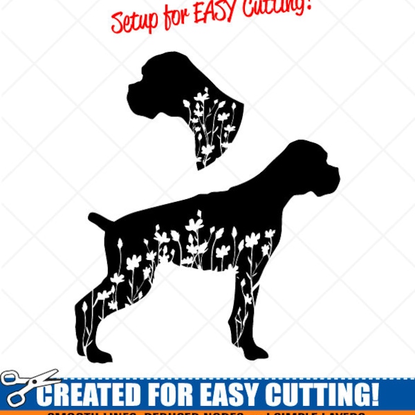 Boxer Mandala Svg - Etsy