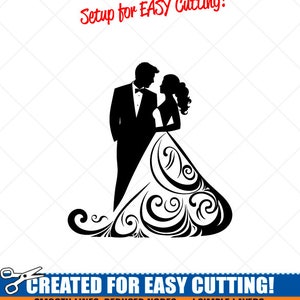 Wedding Couple SVG Clipart-vector Clip Art Graphics-digital Download ...