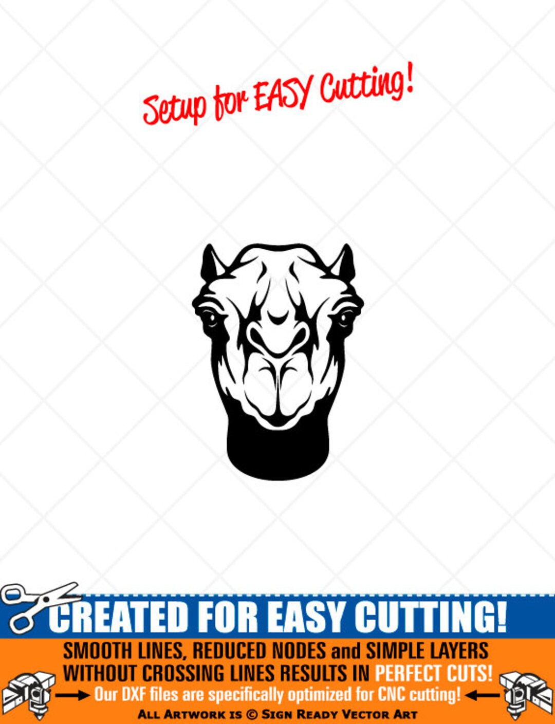 CAMEL ANIMAL Head Clipart -vector Clip Art Graphics -digital Download ...