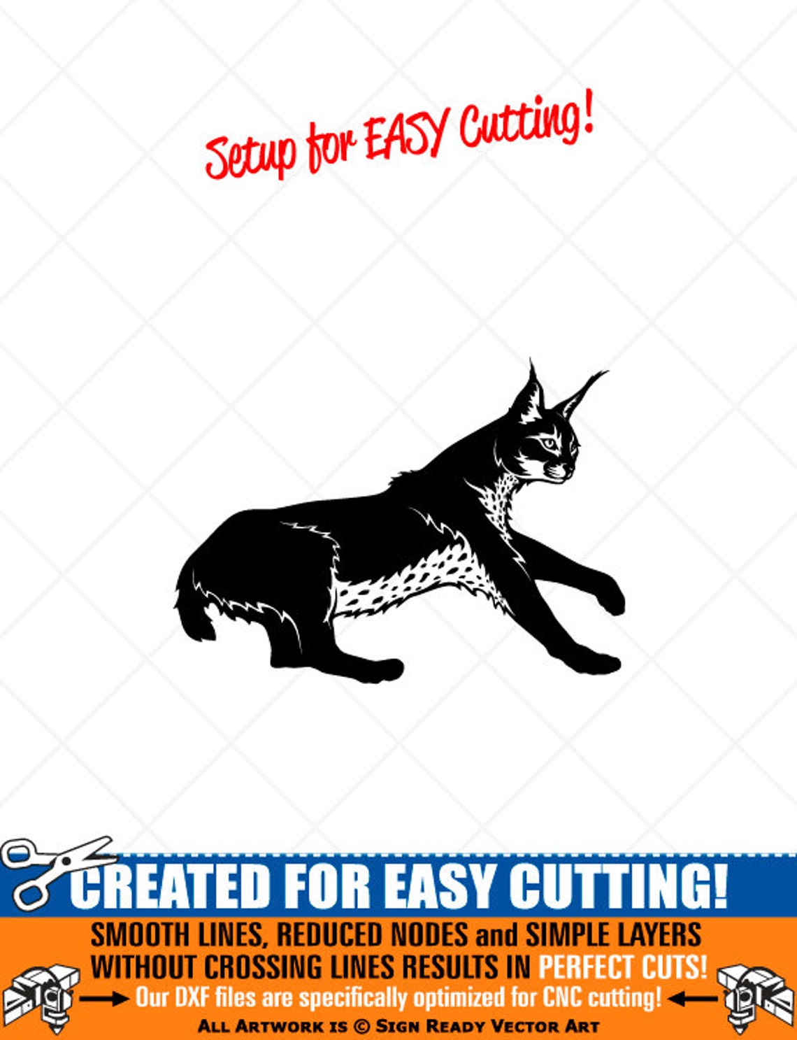 LYNX CAT Clipart vector Clip Art Graphics digital Download - Etsy