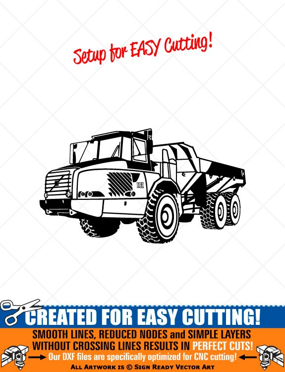 Articulated Dump Truck Clipart-vector Clip Art Graphics-digital ...