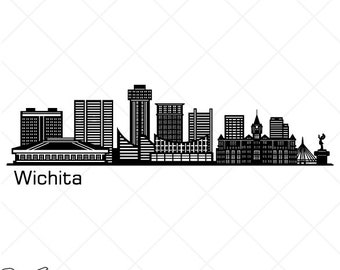 Wichita Kansas Skyline Svg - Etsy Australia