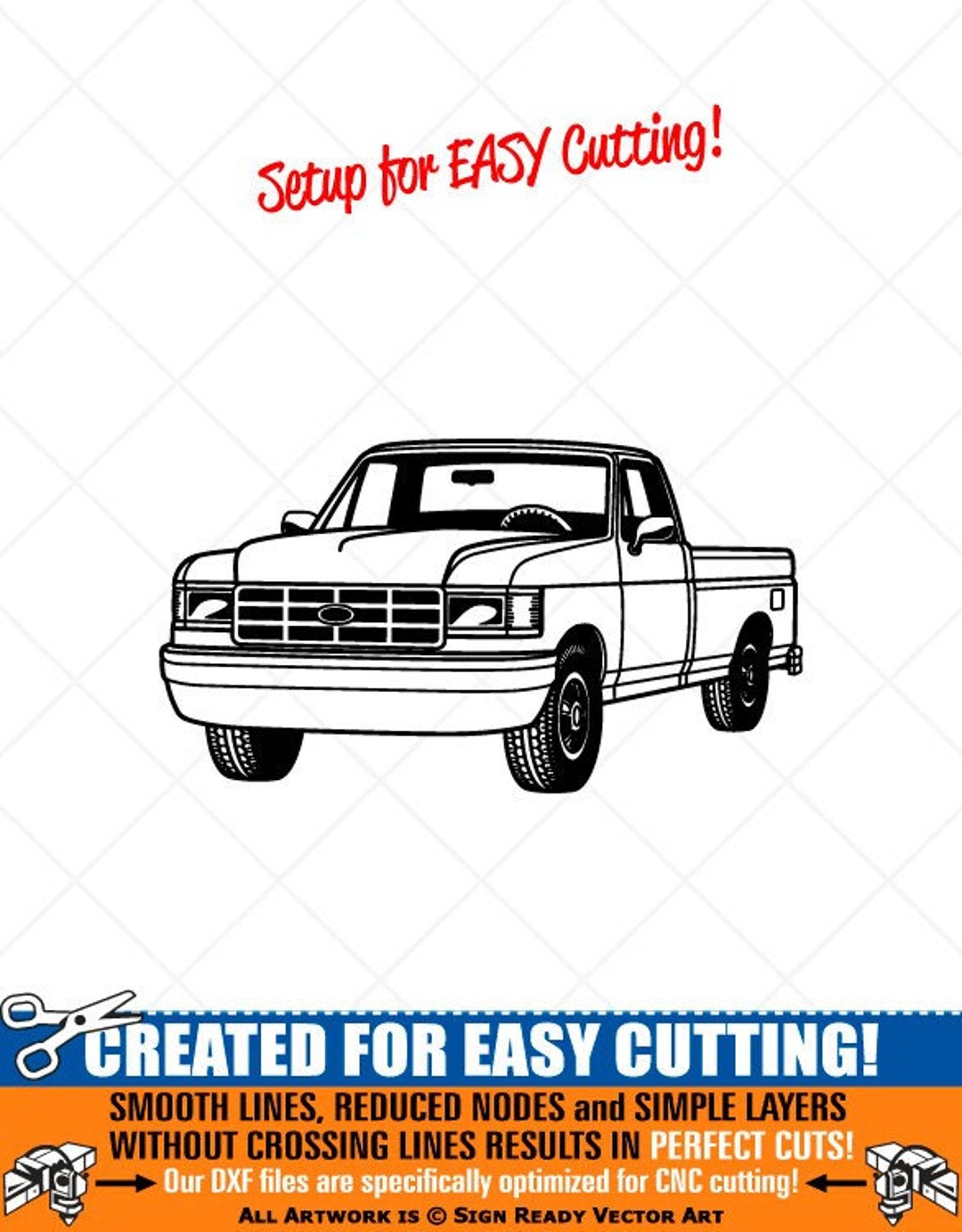 Ford F150 Truck 1990 SVG, Clipart -vector Clip Art Graphics-digital ...
