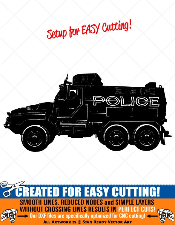 POLICE SWAT Truck Clipart-Vector Clip Art Gráficos-Digital | Etsy