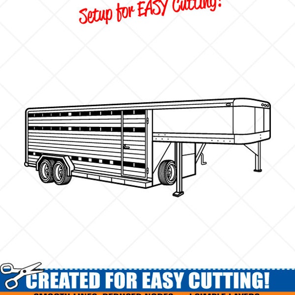 Gooseneck Trailer Dxf - Etsy