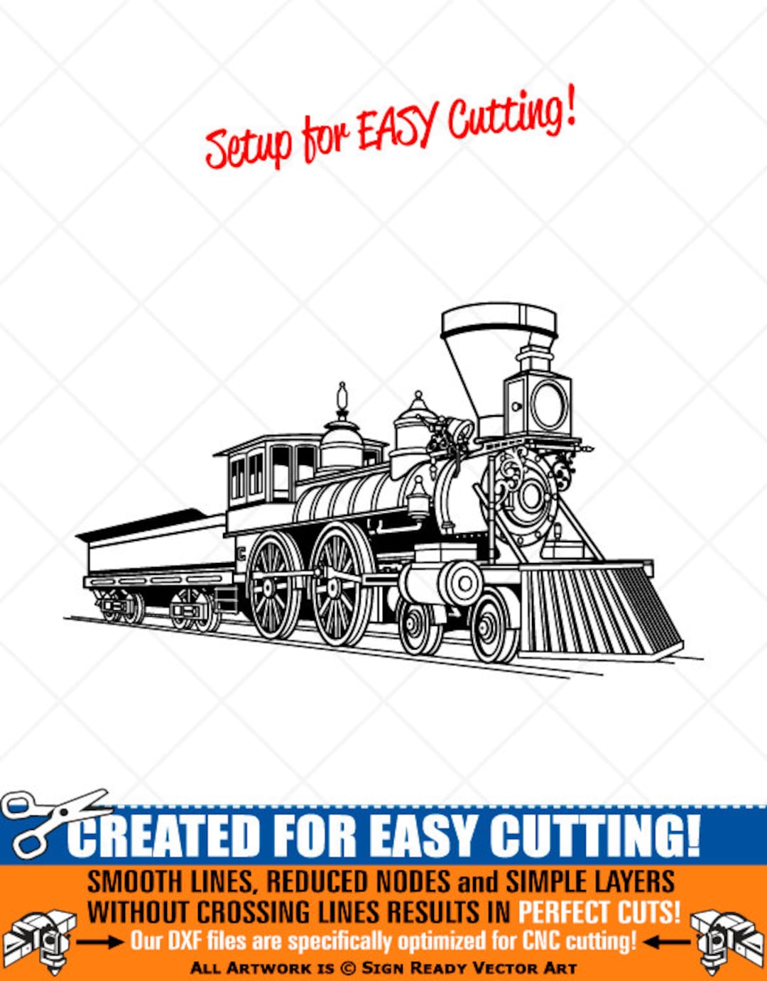 Steam Engine Train SVG, Clipart-vector Clip Art Graphics-digital ...