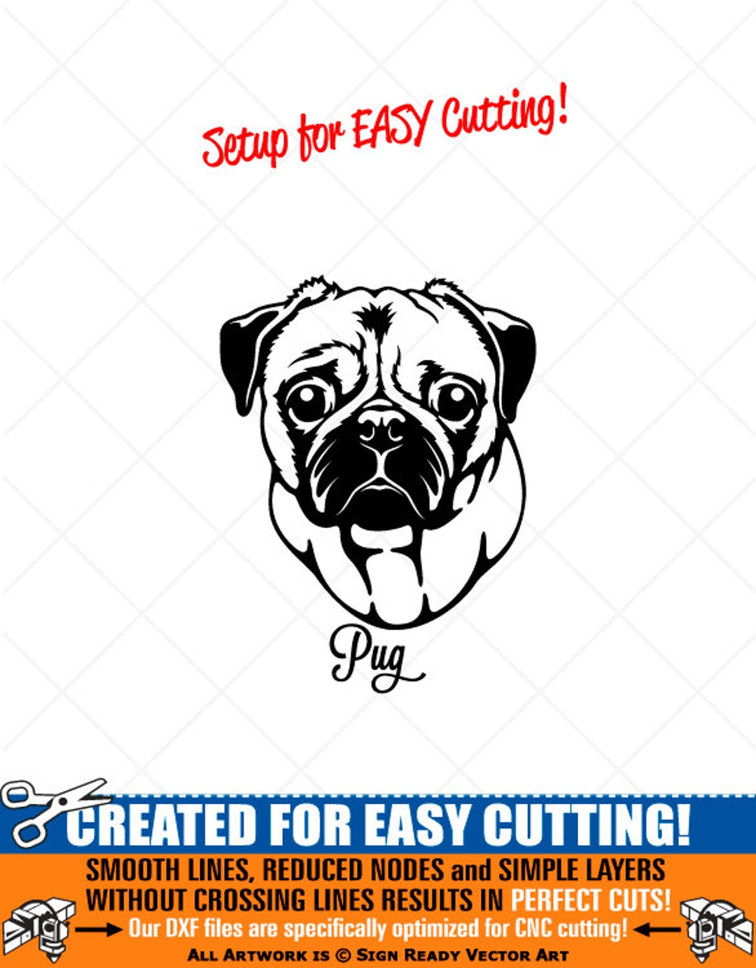 PUG Svg-dog Portrait Clipart-vector Clip Art Graphics Download Image ...