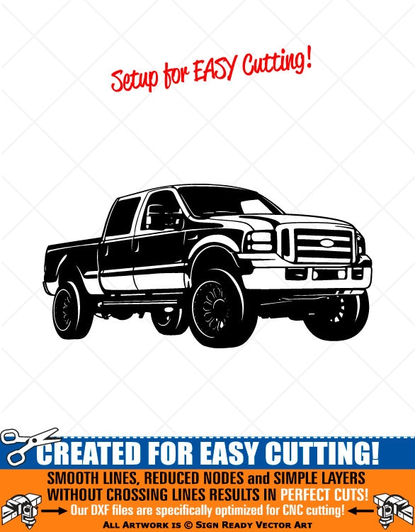 Ford F250 Truck SVG, Clipart -vector Clip Art Graphics-digital Image ...