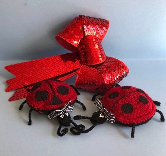 Hand Knit Ladybug Christmas Ornament - Etsy