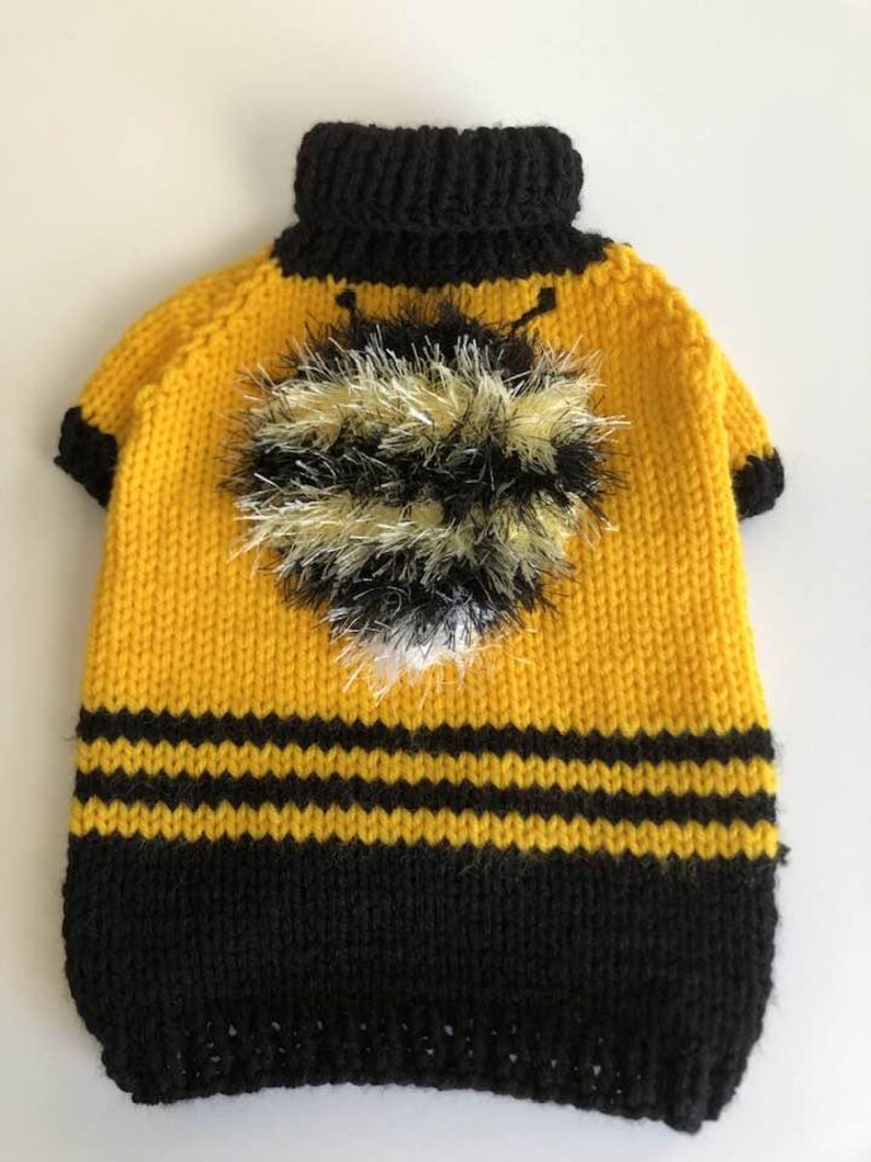 Bumblebee Handknit Dog Sweater - Etsy