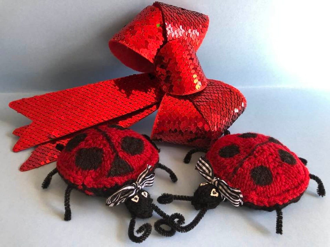 Hand Knit Ladybug Christmas Ornament - Etsy