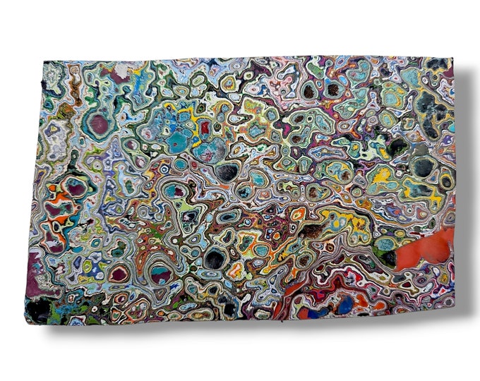 Sanded Graffite graffiti Fordite Slab 13.8oz 391g 8x4.75x.4 - Etsy